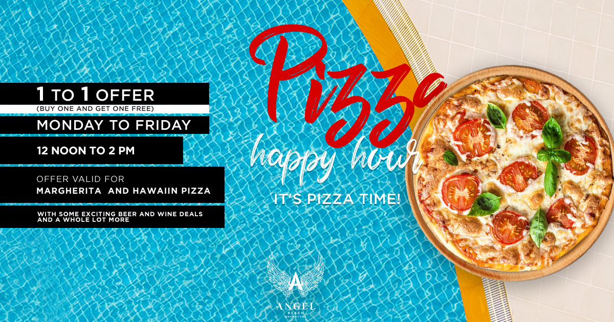 Pizza Happy Hour | Special Offers at Angel Beach - Angel Beach Club
